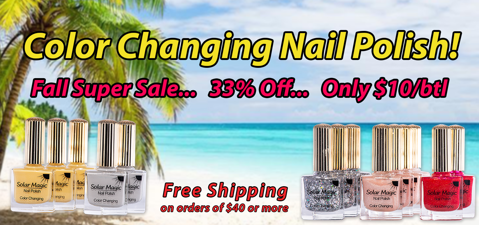 Solar Magic Color Changing Nail Polish - Changes Color In Sunlight ...